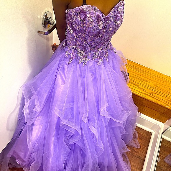 Dresses | Beautiful Purple Ball Gown Size Small Has A Natural Poof As ...